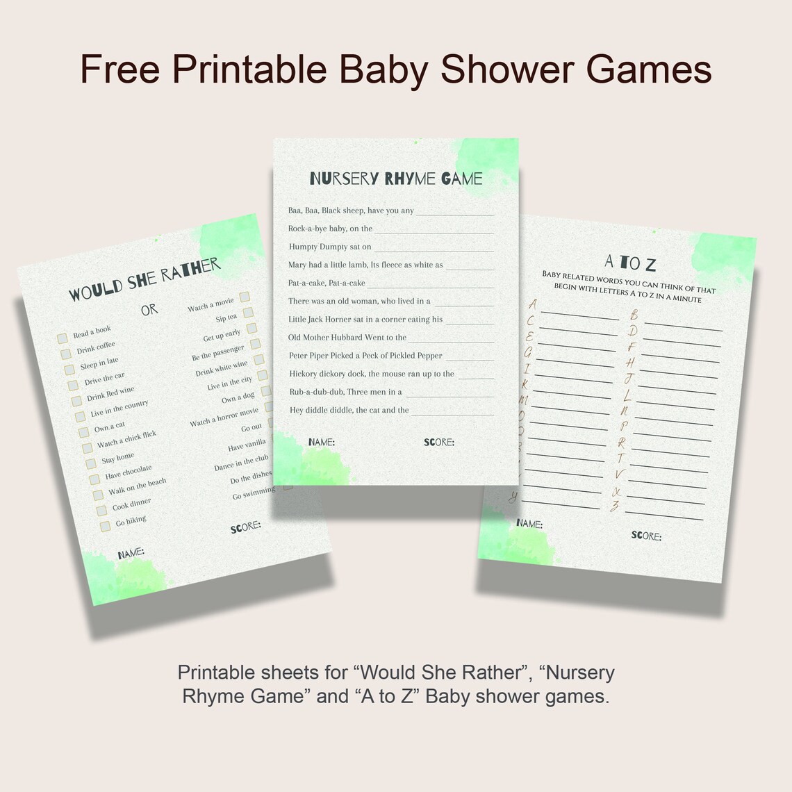 Baby Shower Planner, Printable Baby Shower Planner, Instant Download ...