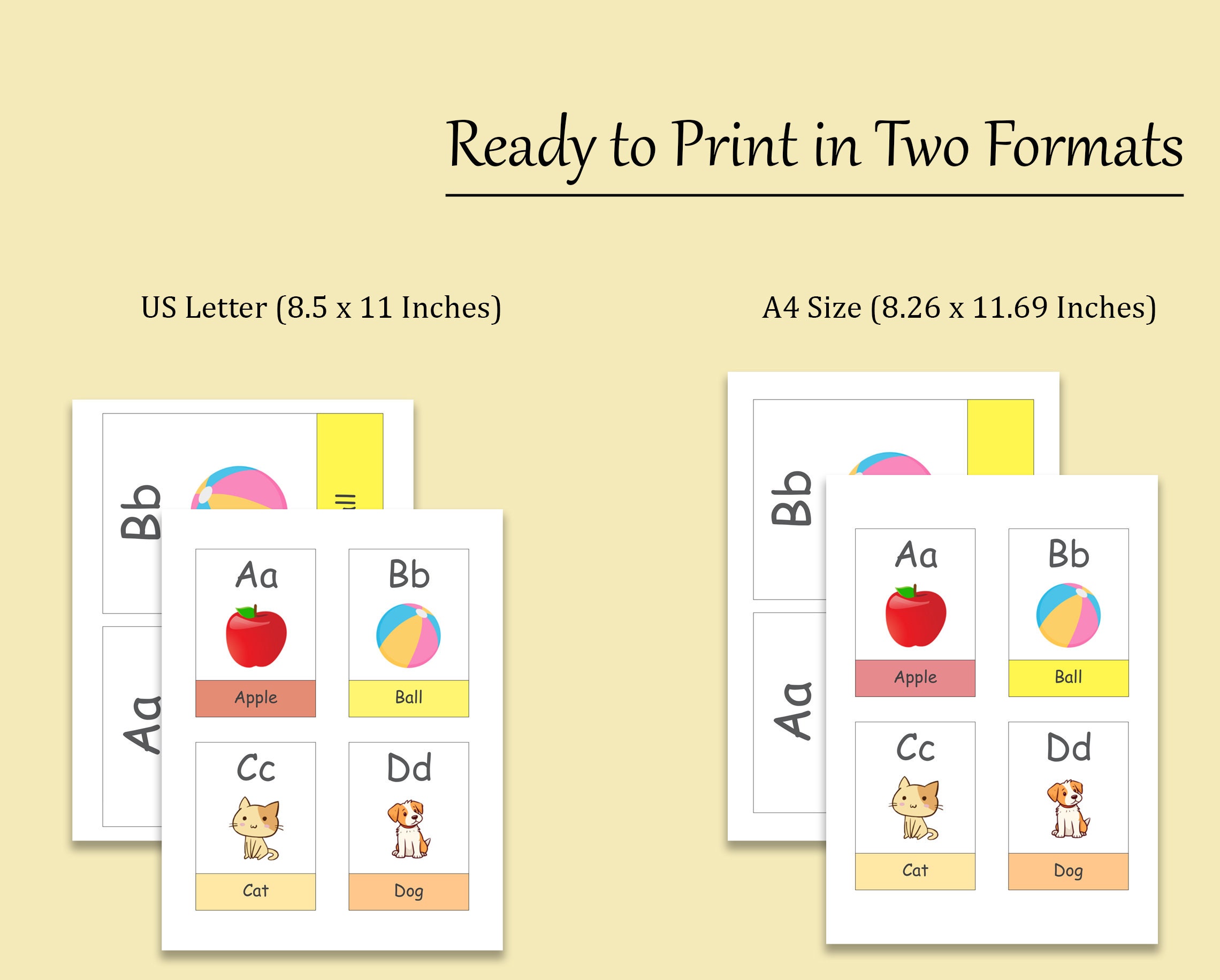 Alphabet Phonics Flashcards, Montessori Flashcards, Educational ...