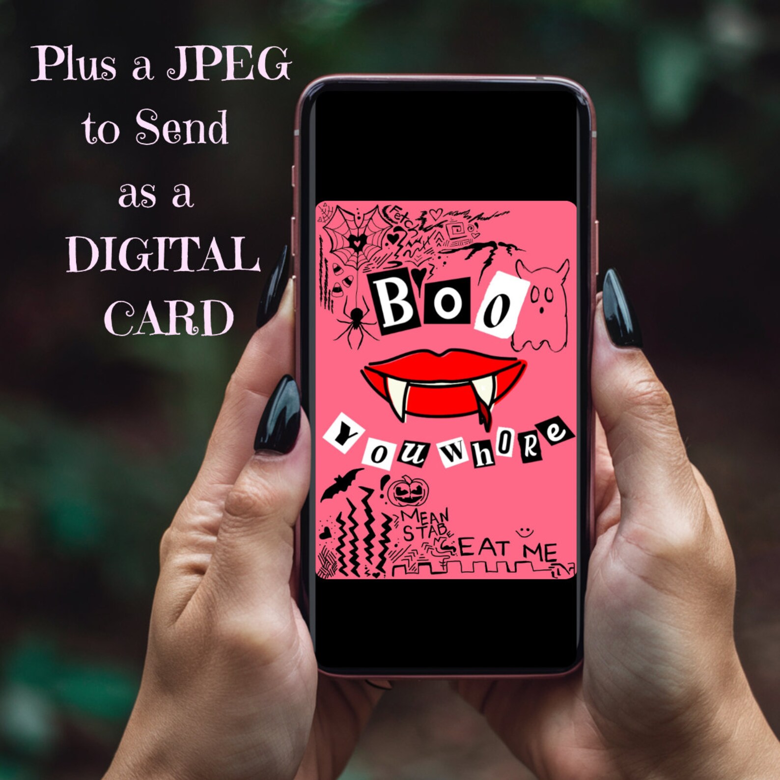 Mean Girls Burn Book Digital Greeting Card Halloween Printable Instant ...