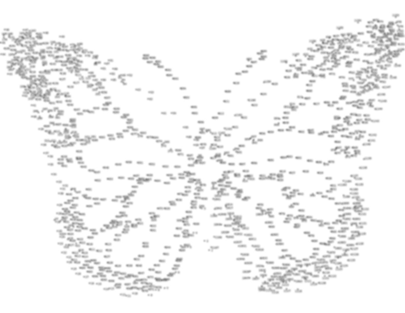 Butterfly Dot-to-dot – 1167 Dots - Etsy