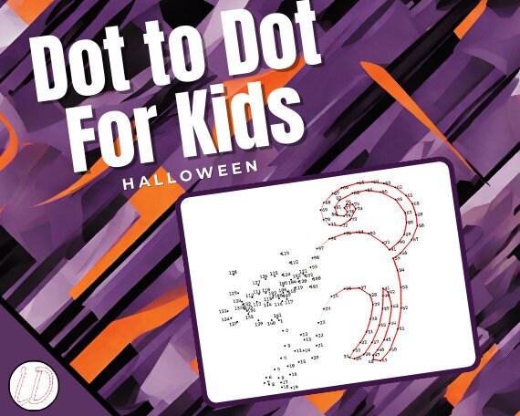 5 Halloween Dot-to-dot Puzzle Bundle for Kids - Etsy