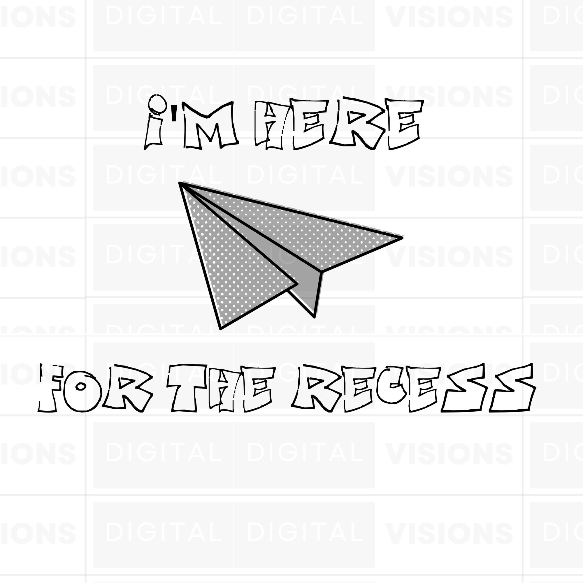 I'm Here for the Recess SVG & PNG: Whimsical Kids Art for Back to ...