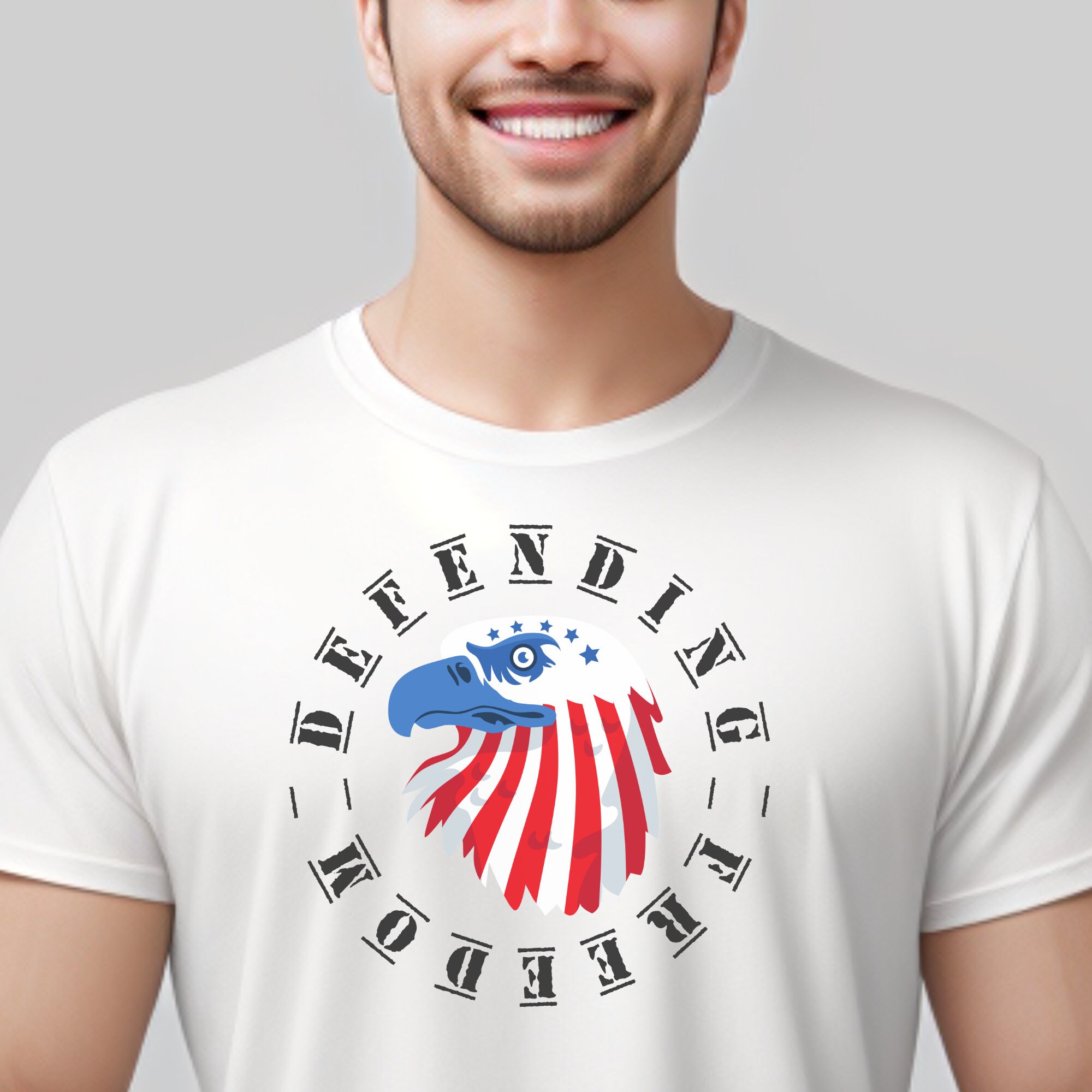 Defending Freedom SVG & PNG: Bald Eagle Patriotic Art for Proud ...