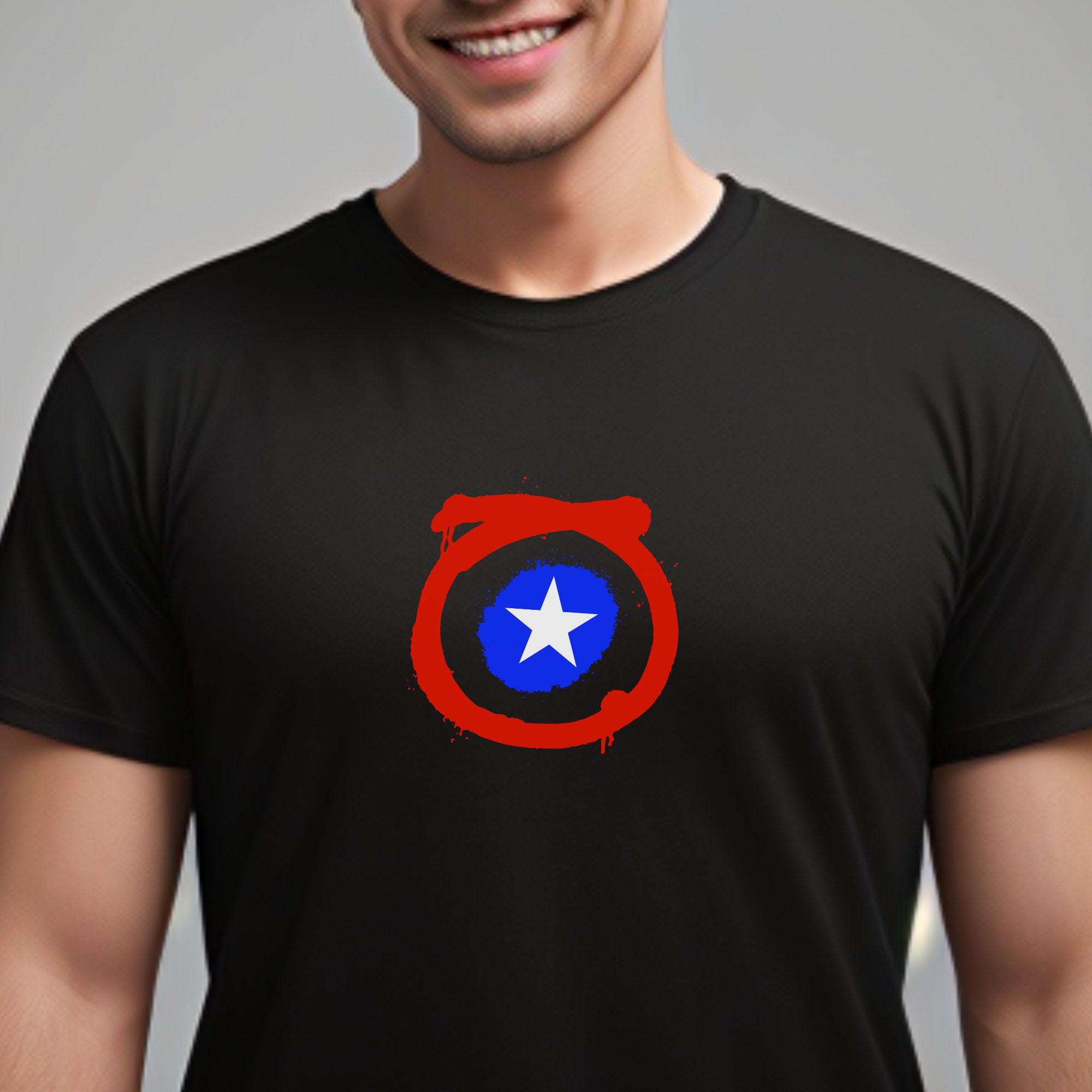 Captain American Graffiti SVG & PNG: Dynamic Superhero Art Street-style ...