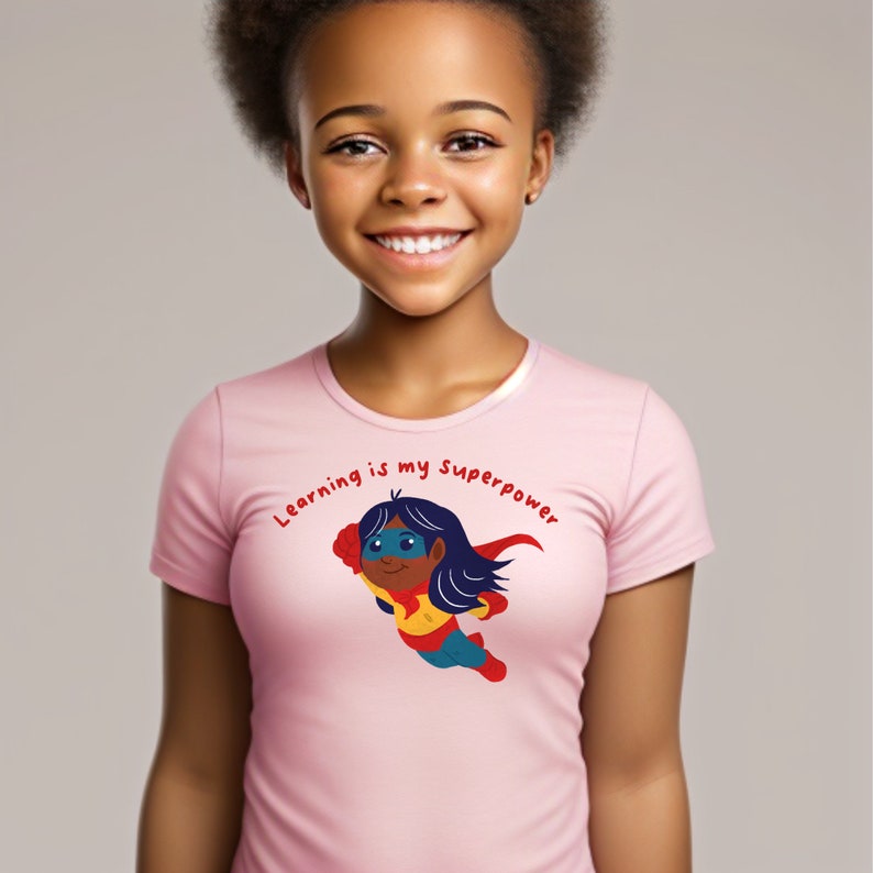Empowering Learning! Superhero Girl SVG & PNG - Learning is My ...