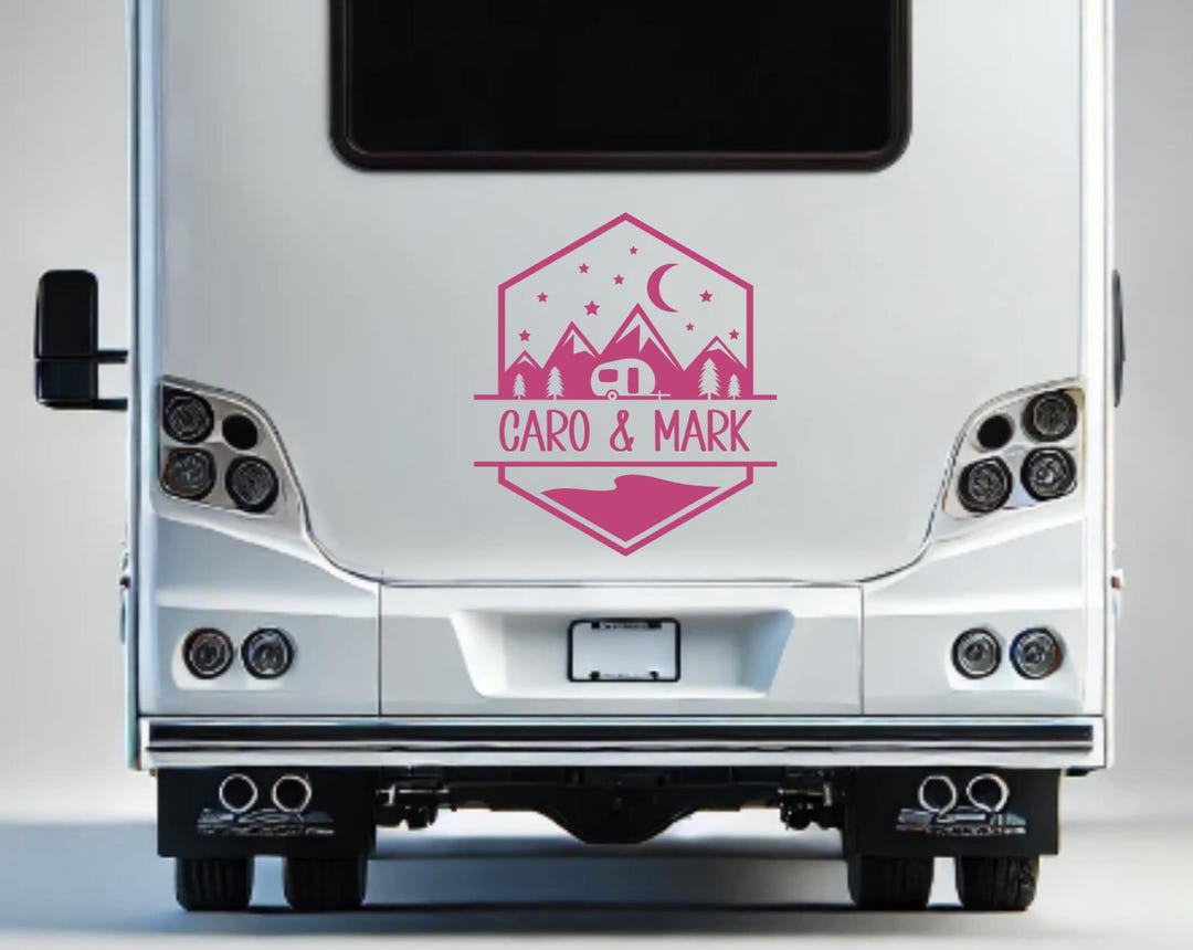 Personalized Caravan Sticker With Name | Camper Camping Love | Sticker ...