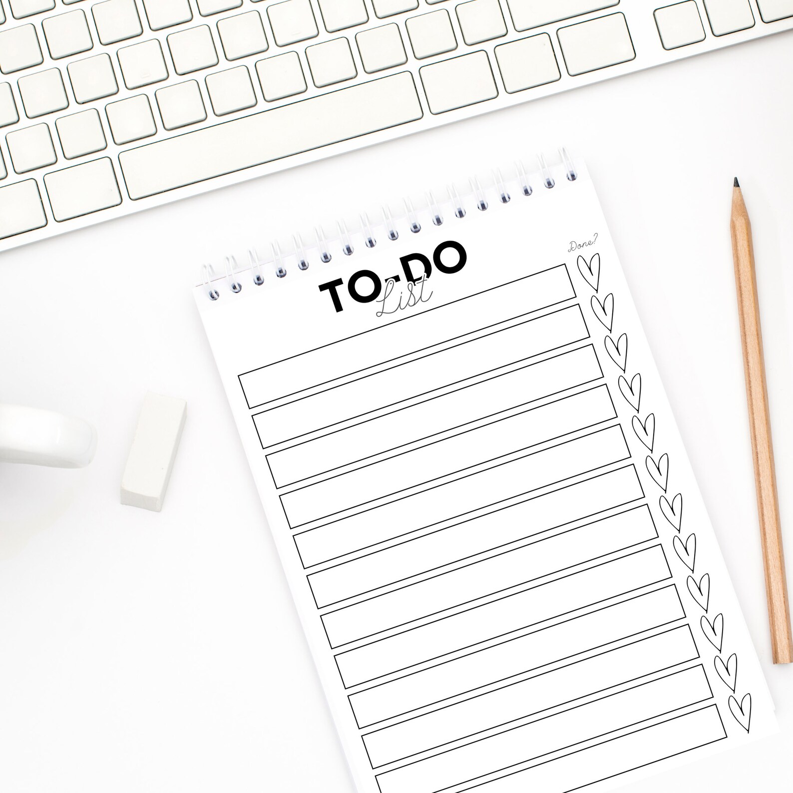 To Do List Printable to Do List With Hearts Digital File to Do List - Etsy