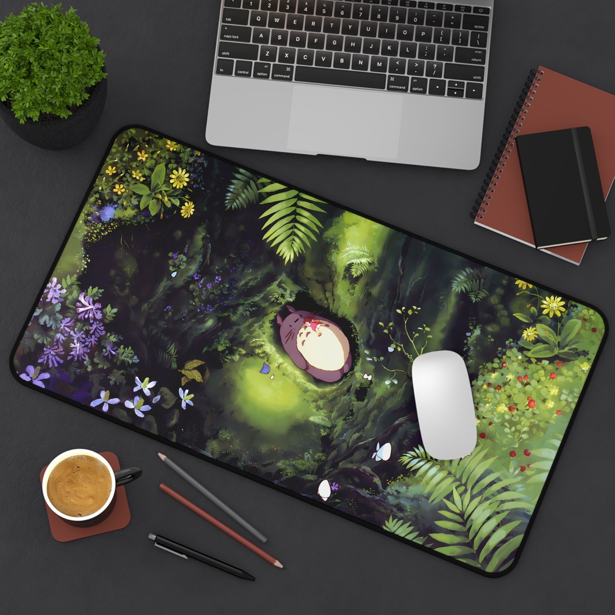 My Neighbor Totoro Desk Mat Cute Japanese Gaming Gift Accessories 3 Size Desk Mat, Extended ...