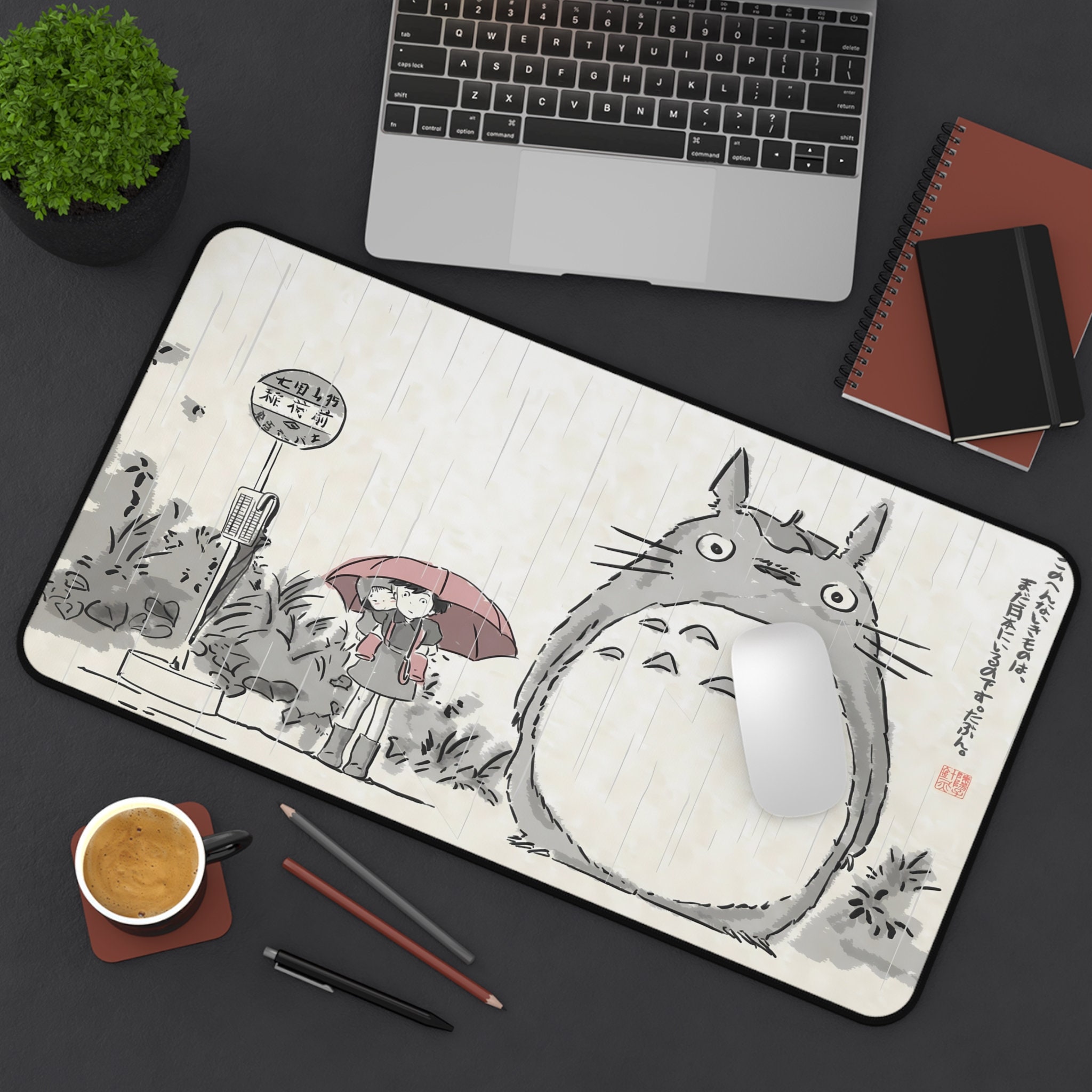 My Neighbor Totoro Art Desk Mat Cute Japanese Gaming Gift Accessories 3 ...