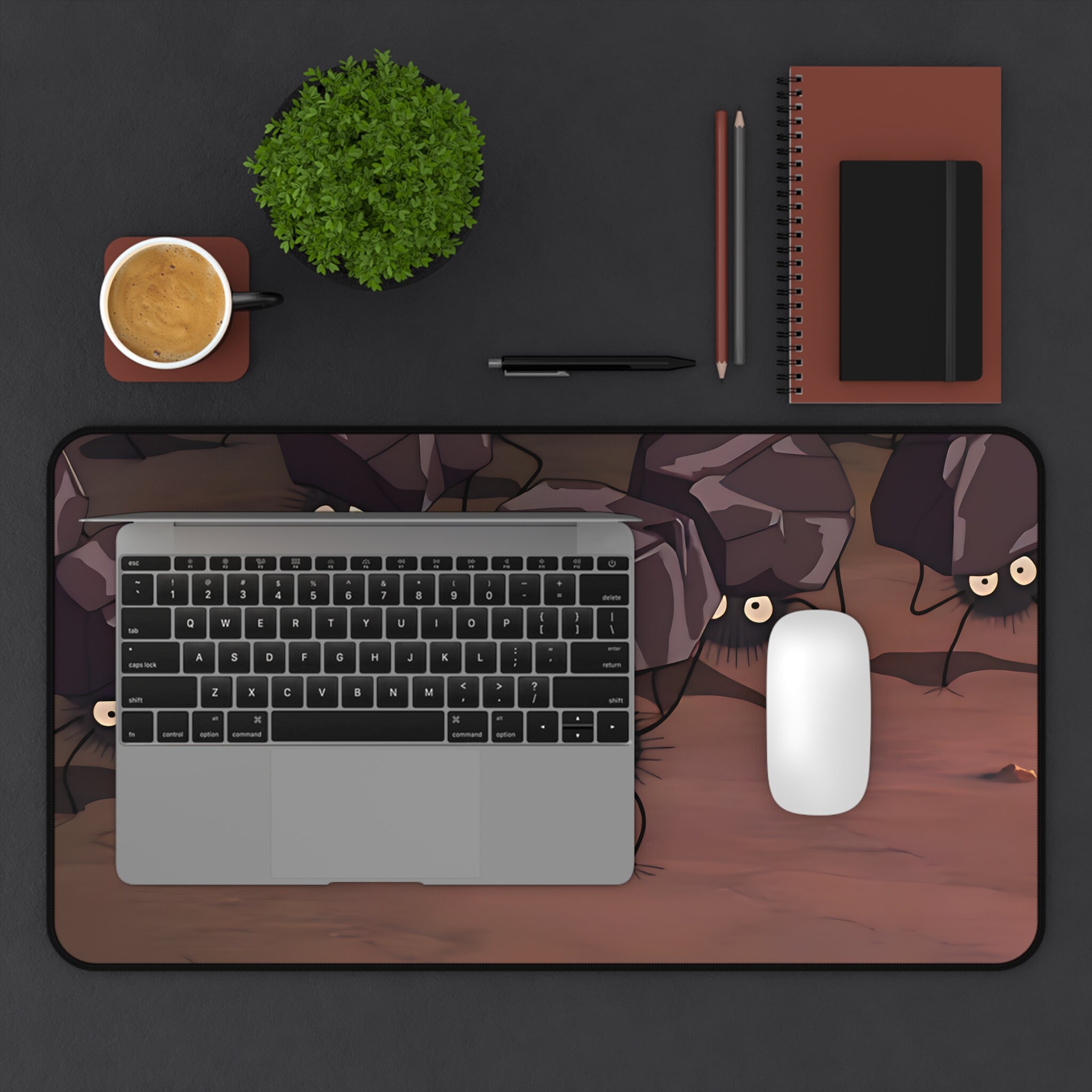 Soot Sprites Susuwatari Desk Mat Ghibli Studio Japanese Gaming Gift ...