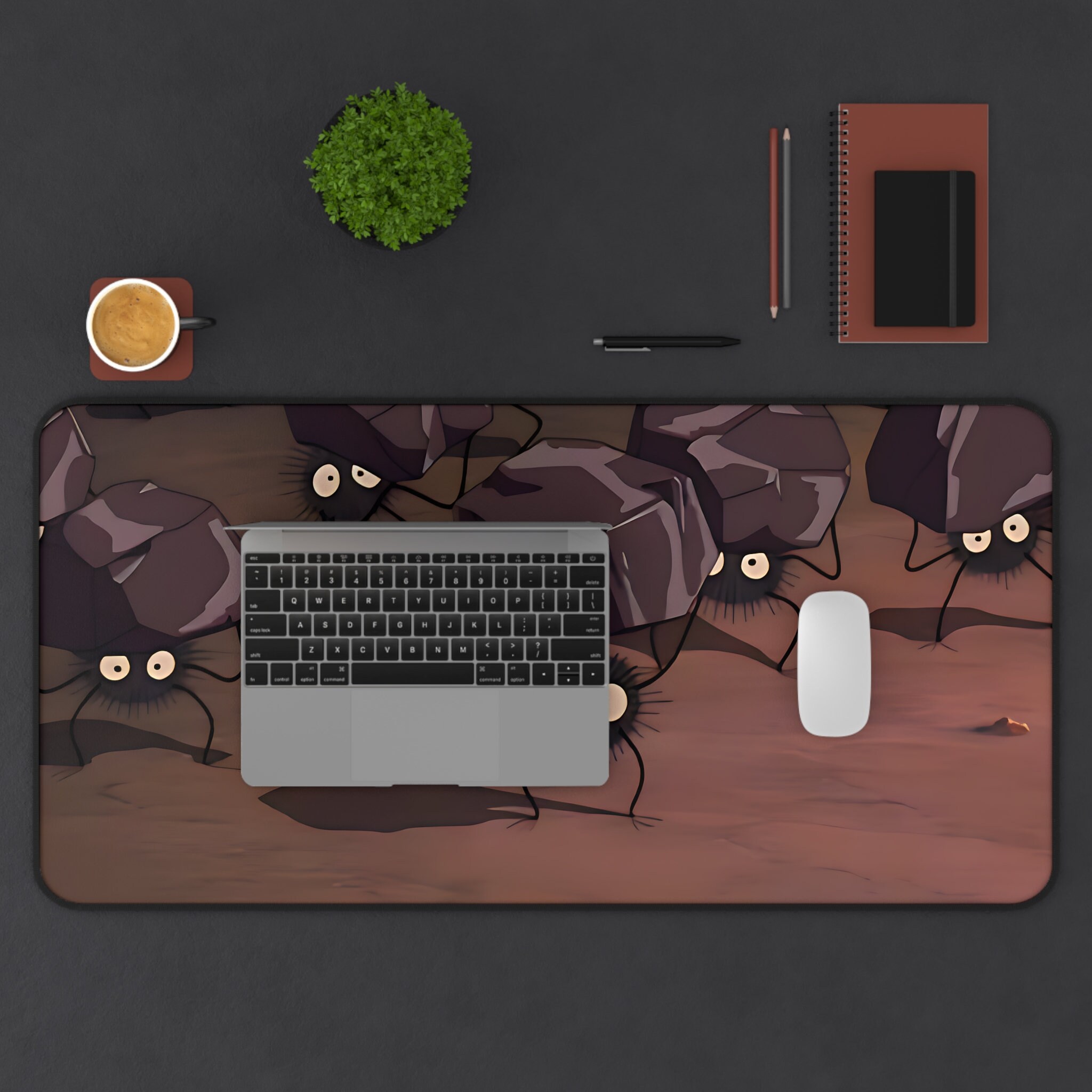 Soot Sprites Susuwatari Desk Mat Ghibli Studio Japanese Gaming Gift ...