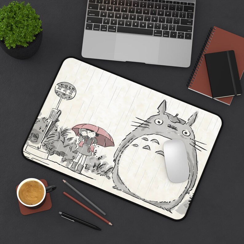 My Neighbor Totoro Art Desk Mat Cute Japanese Gaming Gift Accessories 3 Size Desk Mat, Extended ...