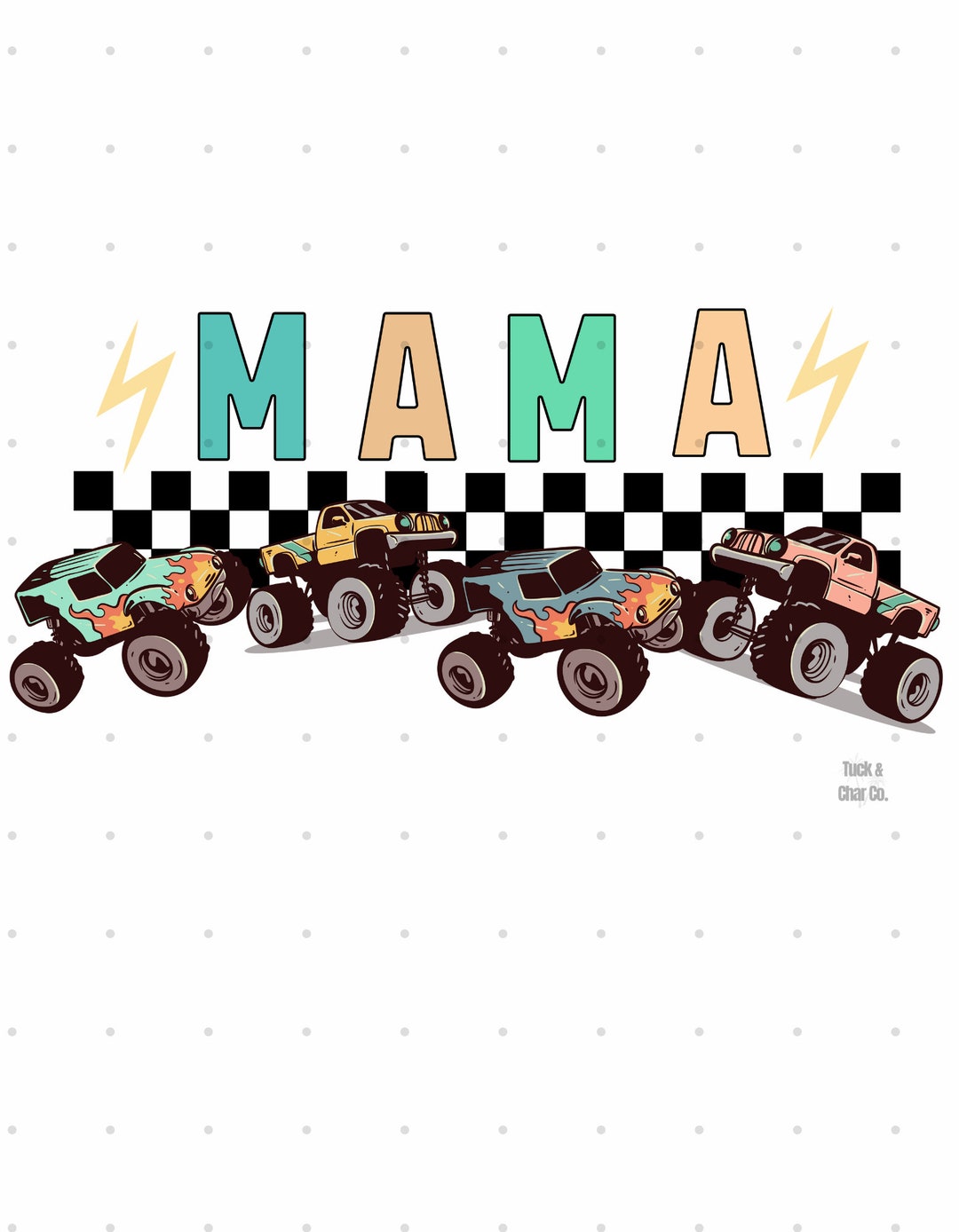 Mama Monster Truck Digital Image (PNG File) Monster Truck Mama PNG ...