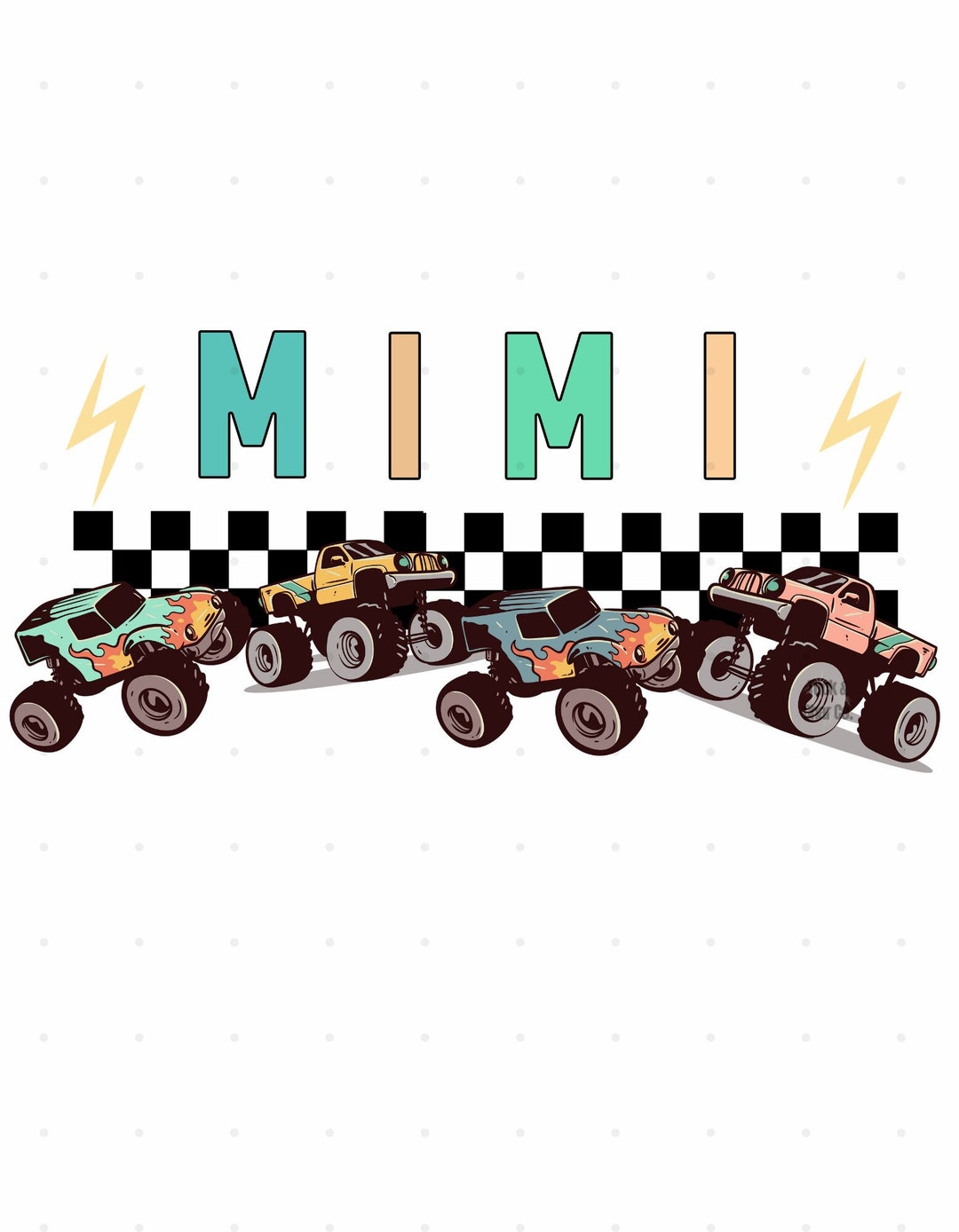 Mimi Monster Truck Digital Image (PNG File) Monster Truck Mimi PNG ...