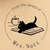 Cat and Open Book Library Stamp Personalised Book Embossing Gifts for ...