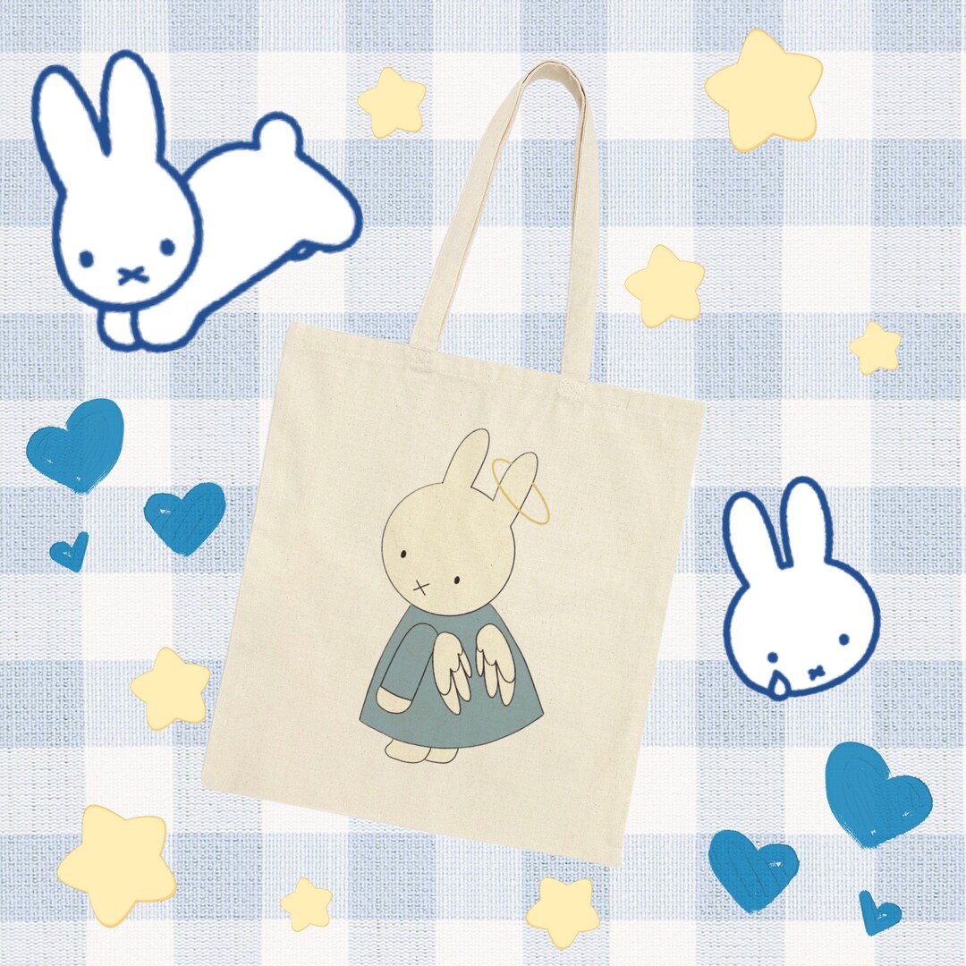Cute Angel Bunny Miffy Pastel Kawaii Aesthetic Coquette Core Cotton ...