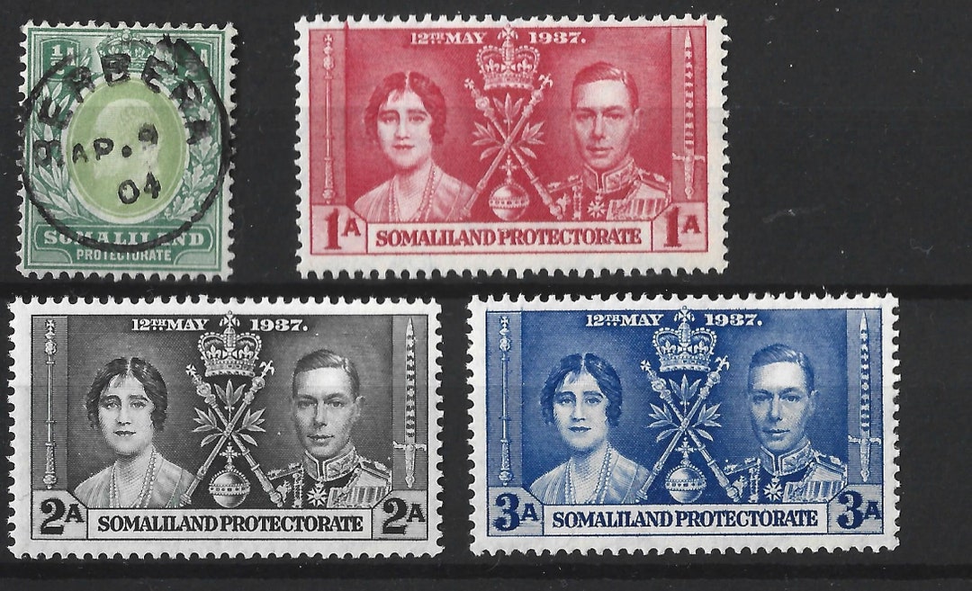 Somaliland Protectorate Postage Stamps From the 1900s-30s X 4. Vintage ...