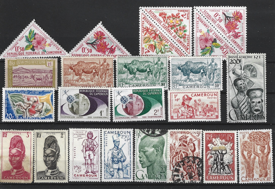 30+ Cameroon Stamps. Cameroonian Stamp (1960s-70s). Africa, African ...