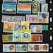 87 Worldwide Maps Postage Stamps. Stamp Collection. Cartography ...