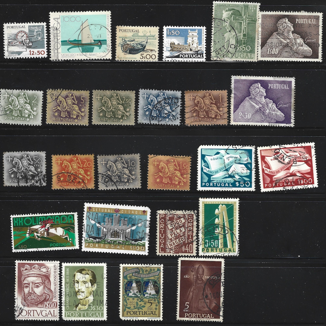 26 Portugal Stamps. Portuguese Stamp Collection 1950s Onwards. Europe ...