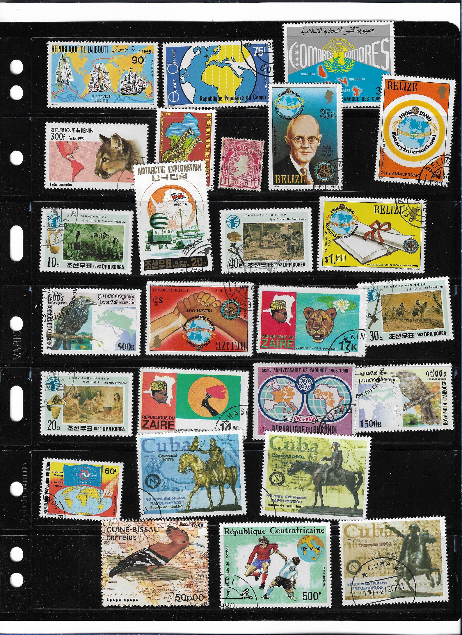 87 Worldwide Maps Postage Stamps. Stamp Collection. Cartography ...