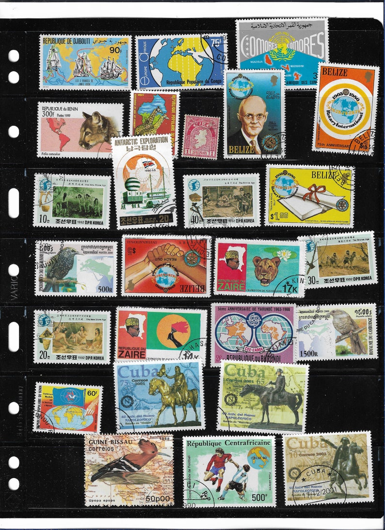87 Worldwide Maps Postage Stamps. Stamp Collection. Cartography ...