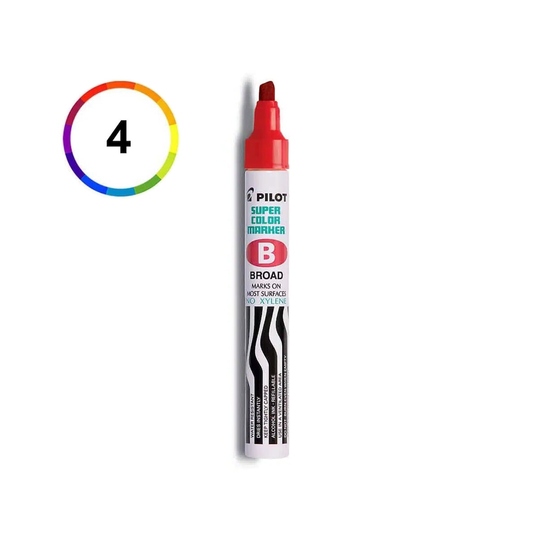 Pilot Super Color Permanent Marker With Medium Tip - Etsy