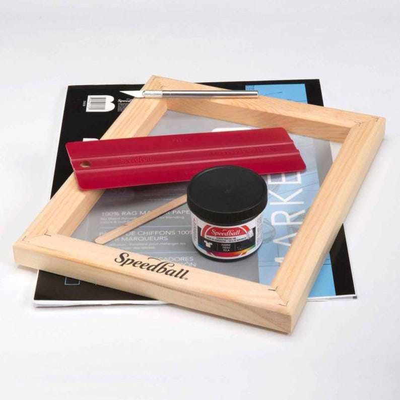 Speedball Fabric Screen Printing Starter Kit – Textile Printing Set ...