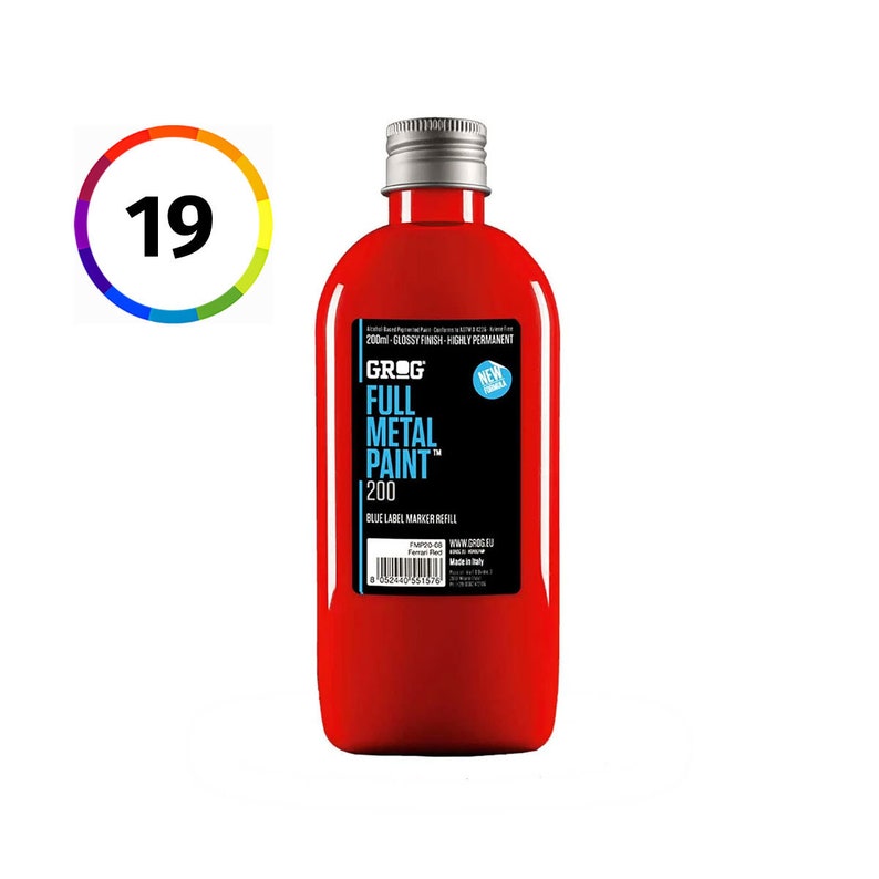 Grog Full Metal Paint Refill Ink 200ml - Etsy