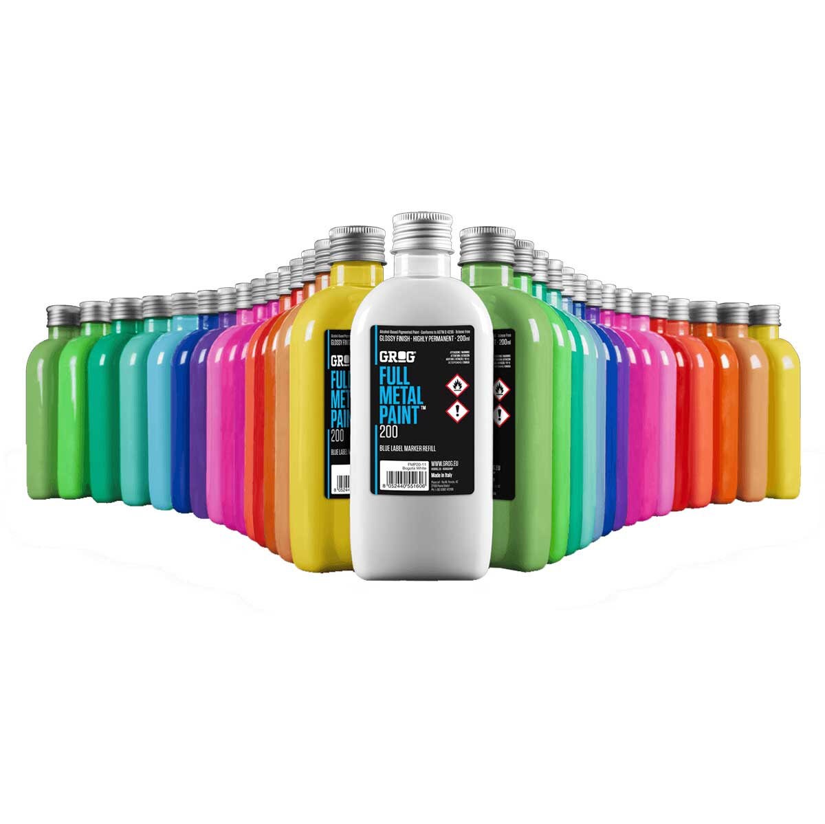 Grog Full Metal Paint Refill Ink 200ml - Etsy