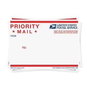 Priority Mail Stickers 25pcs - Etsy
