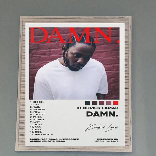 Kendrick Lamar Albums Poster - Etsy