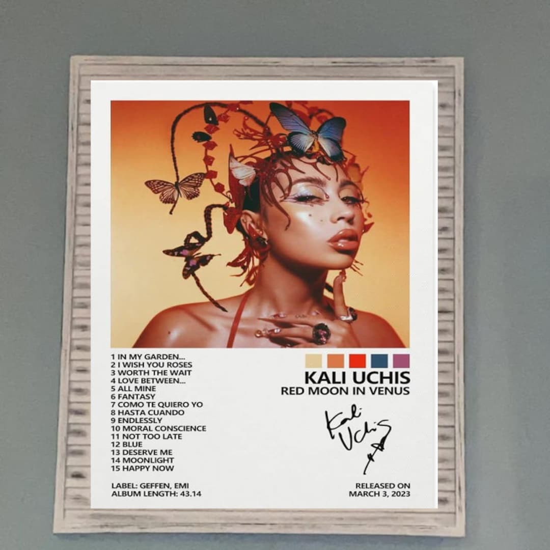 Kali Uchis Poster Red Moon in Venus Album Cover Poster - Etsy