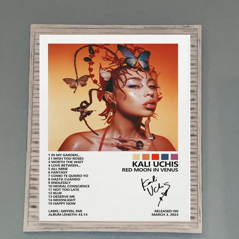 Kali Uchis Poster Red Moon in Venus Album Cover Poster - Etsy