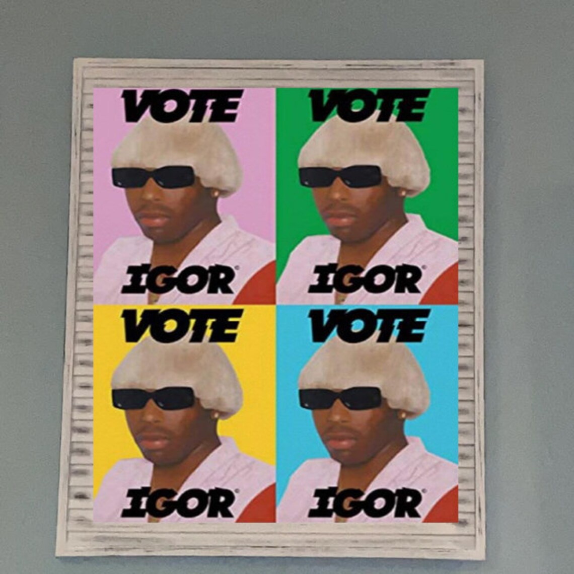 Tyler the Creator Vote Igor Poster - Etsy