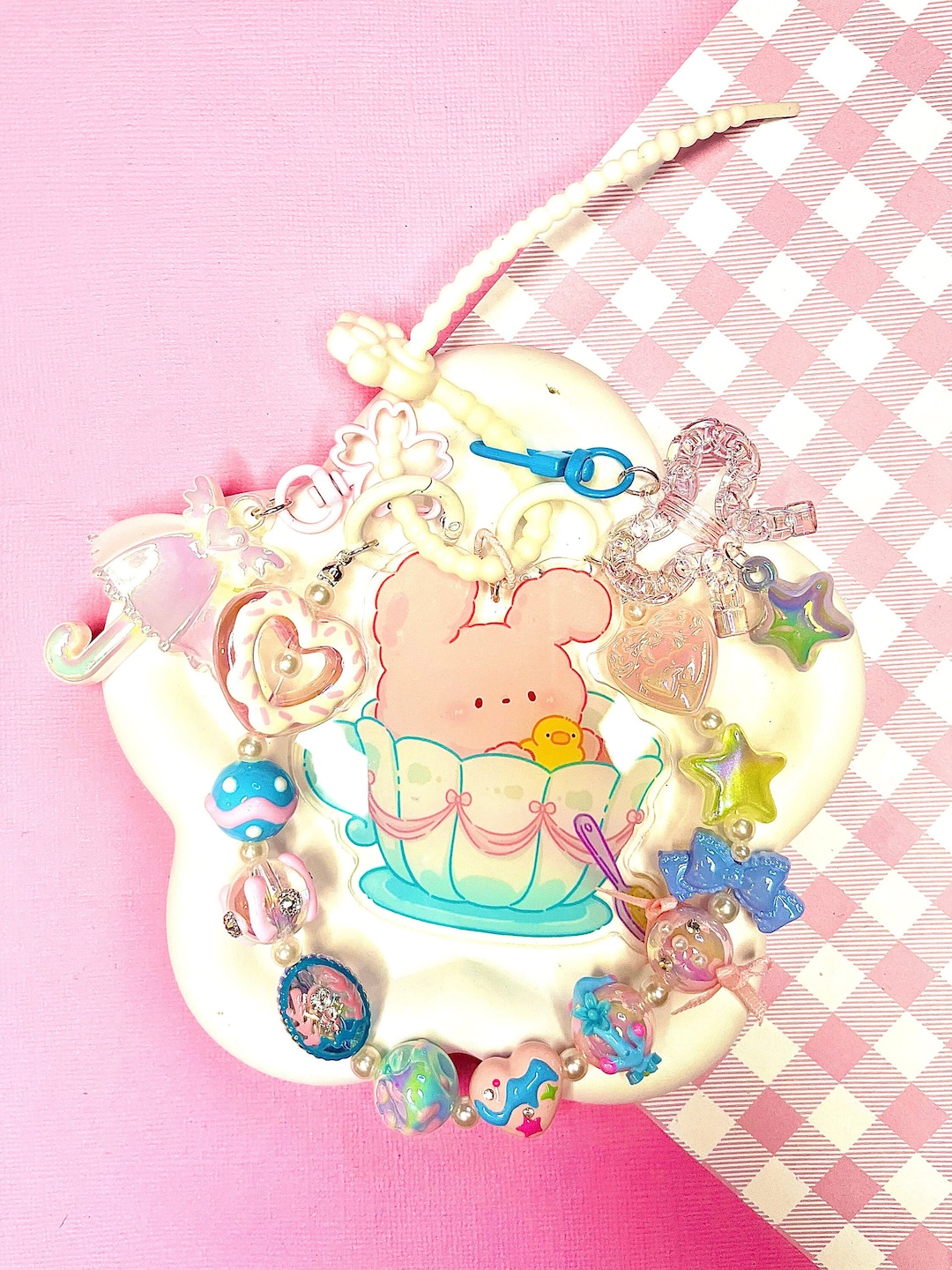 Kawaii Keychains | Bunny Keychain | Pink Bunny Keychain | High Quality ...