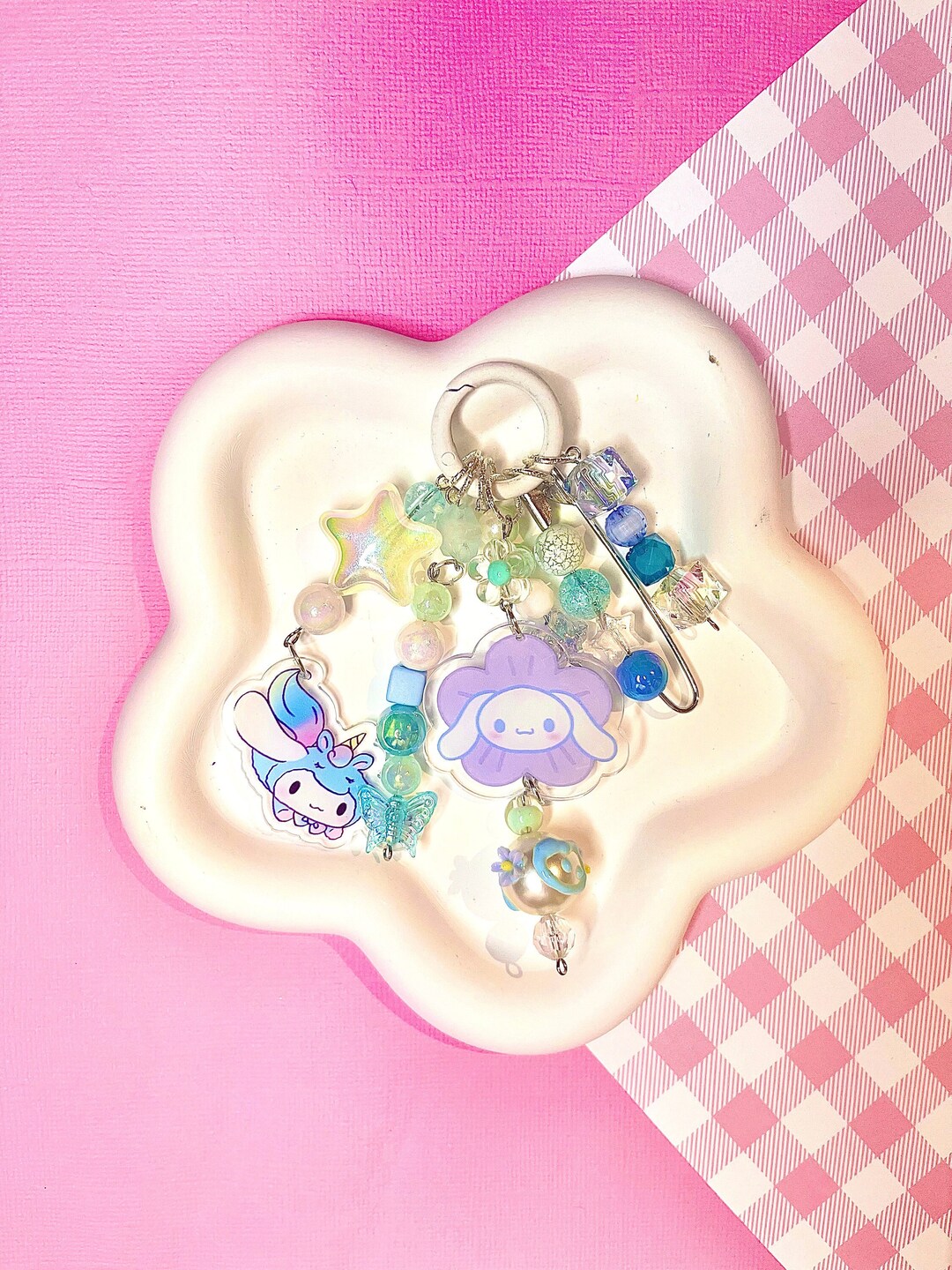 Kawaii Keychains Cinnamoroll Keychain Sanrio Keychain High Quality ...