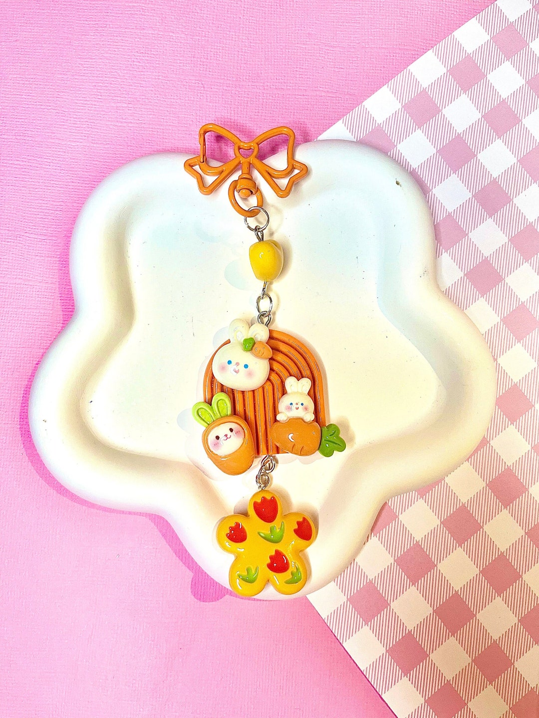 Kawaii Keychains | Resin Charm Keychain | Bunny Keychain | High Quality ...
