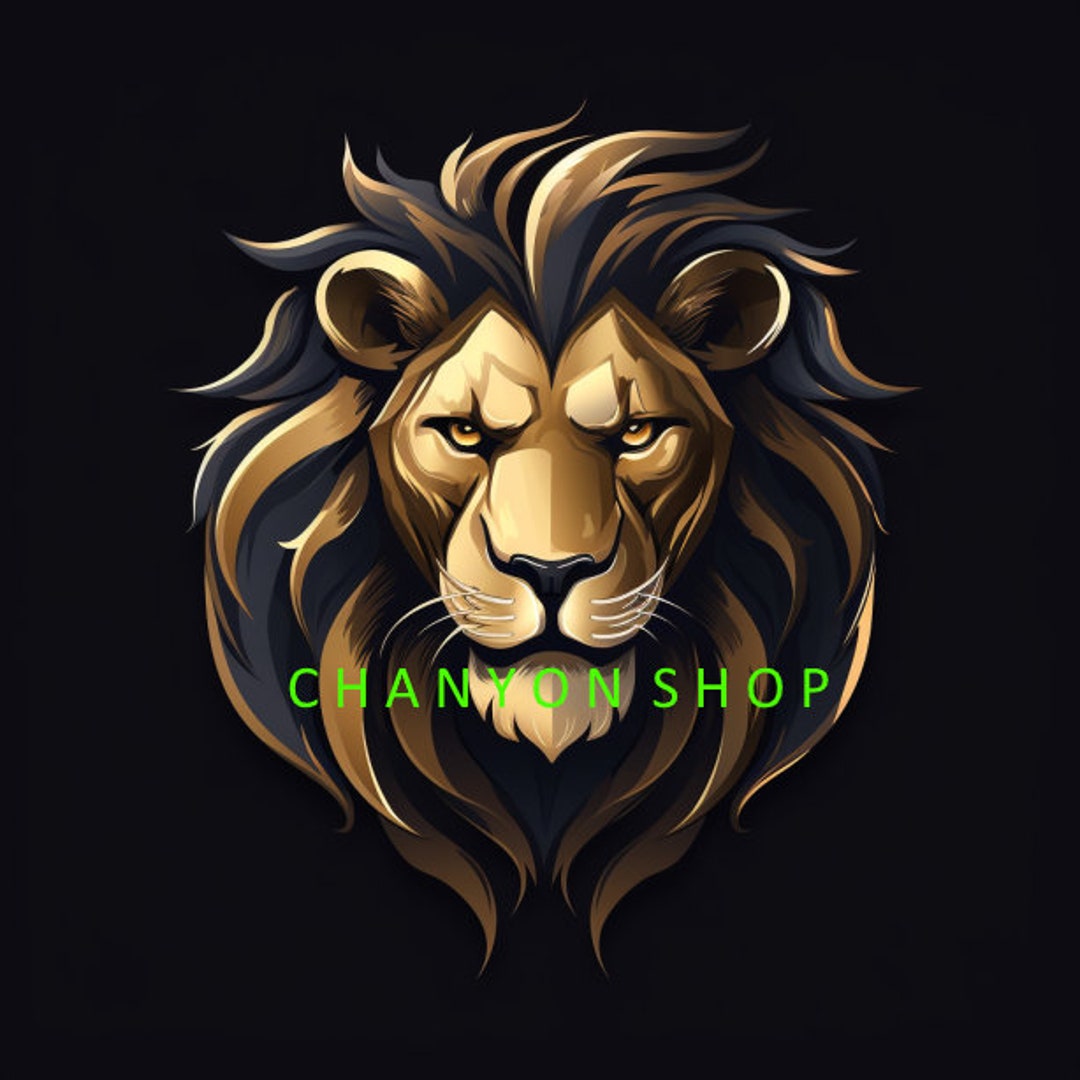 Golden Lion Logo İmage PNG Svg,clipart,digital Art, - Etsy