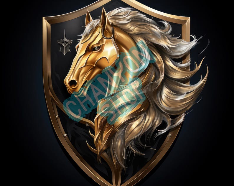 Gold Horse Logo Design: Business Power Logo (digital Download) - Etsy