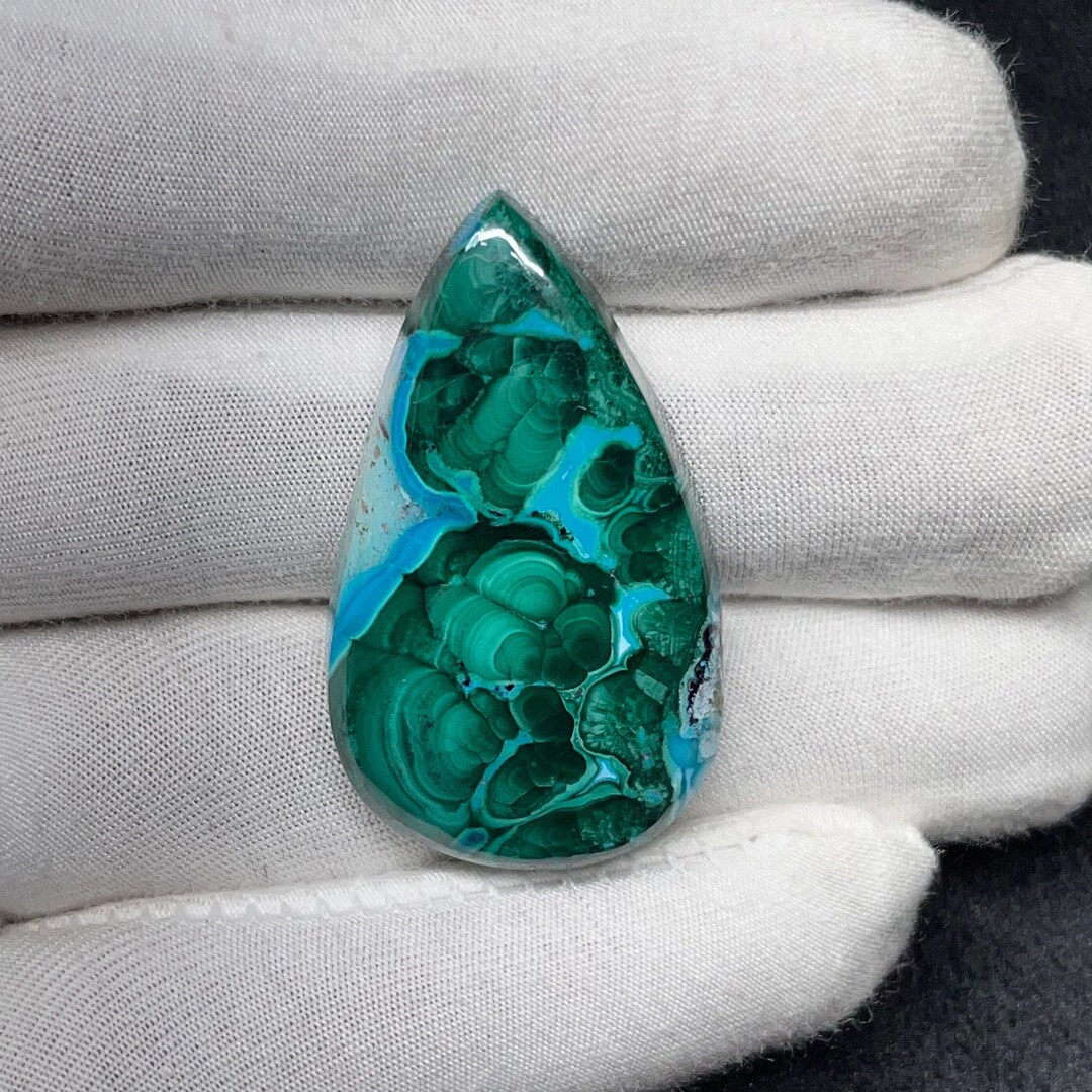 Very High Quality Natural Chrysocolla Malachite Cabochon Gemstone ...