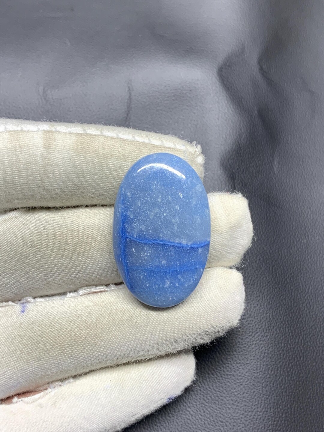Piedra preciosa de aventurina azul / Cristal curativo del chakra del ...
