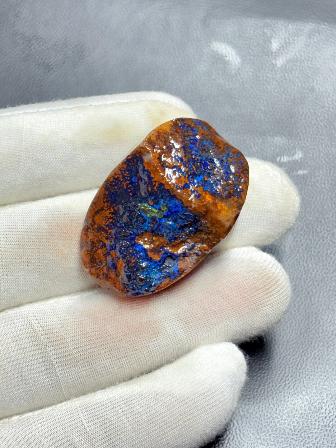Azurite Shattuckite Druzy Cabochon: Natural Loose Stone, 90 Ct ...