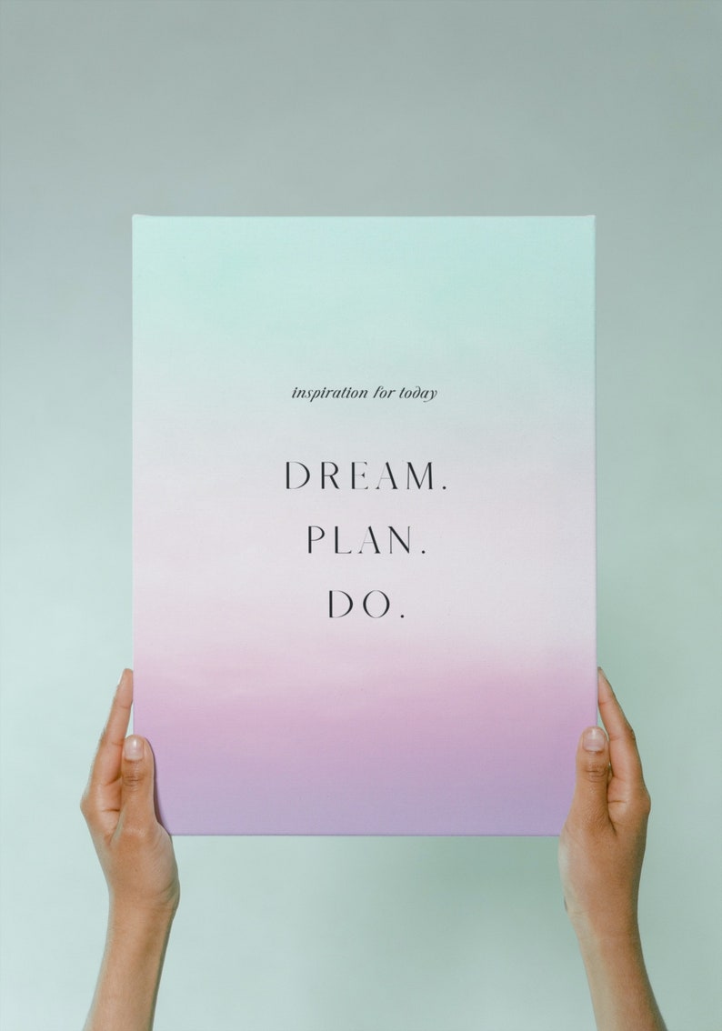 Pink Sky Posters Positive Motivational Wall Art Digital Downloads Wall ...