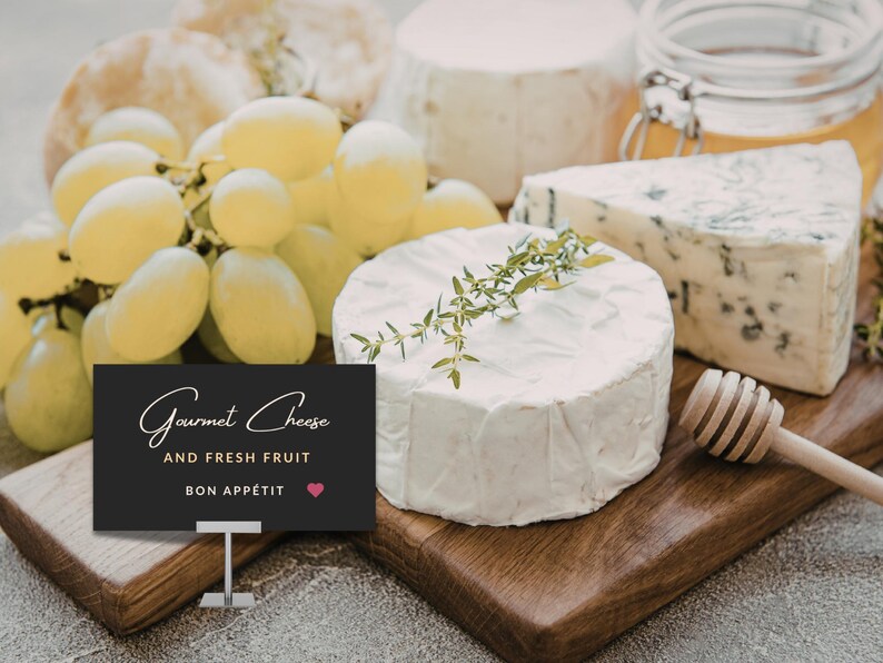 Editable Buffet Cards | Food Display Labels | Event & Celebration Signs ...