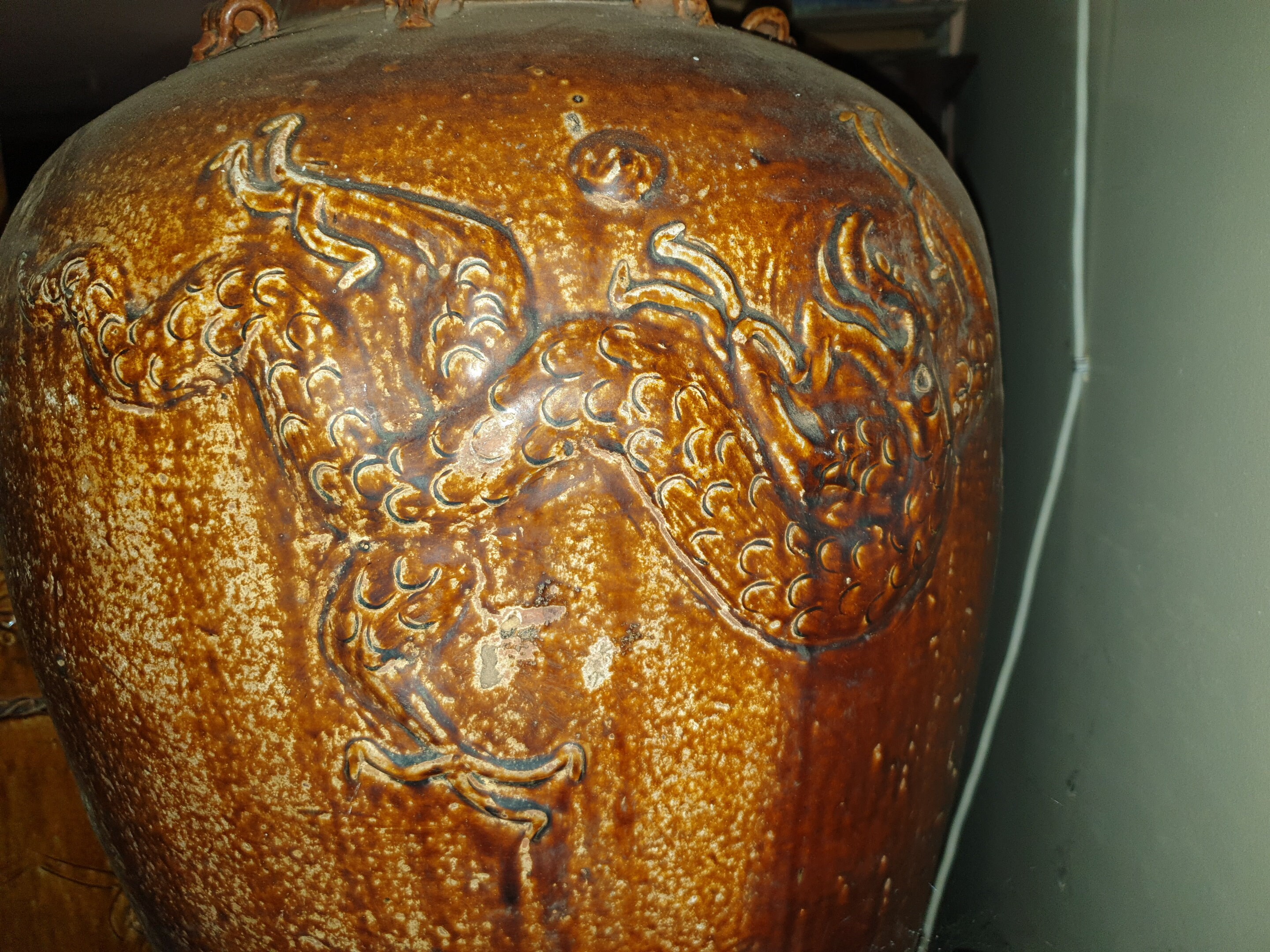 Large Martaban Dragon Ming Dynasty Earthenware Pot / Jar - Etsy