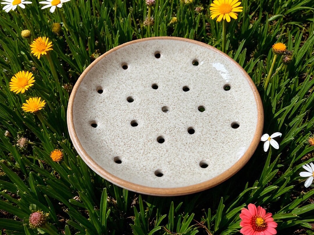 Round Glazed Ceramic Soap Dish | Hand-thrown | Unique Piece From Nepal ...