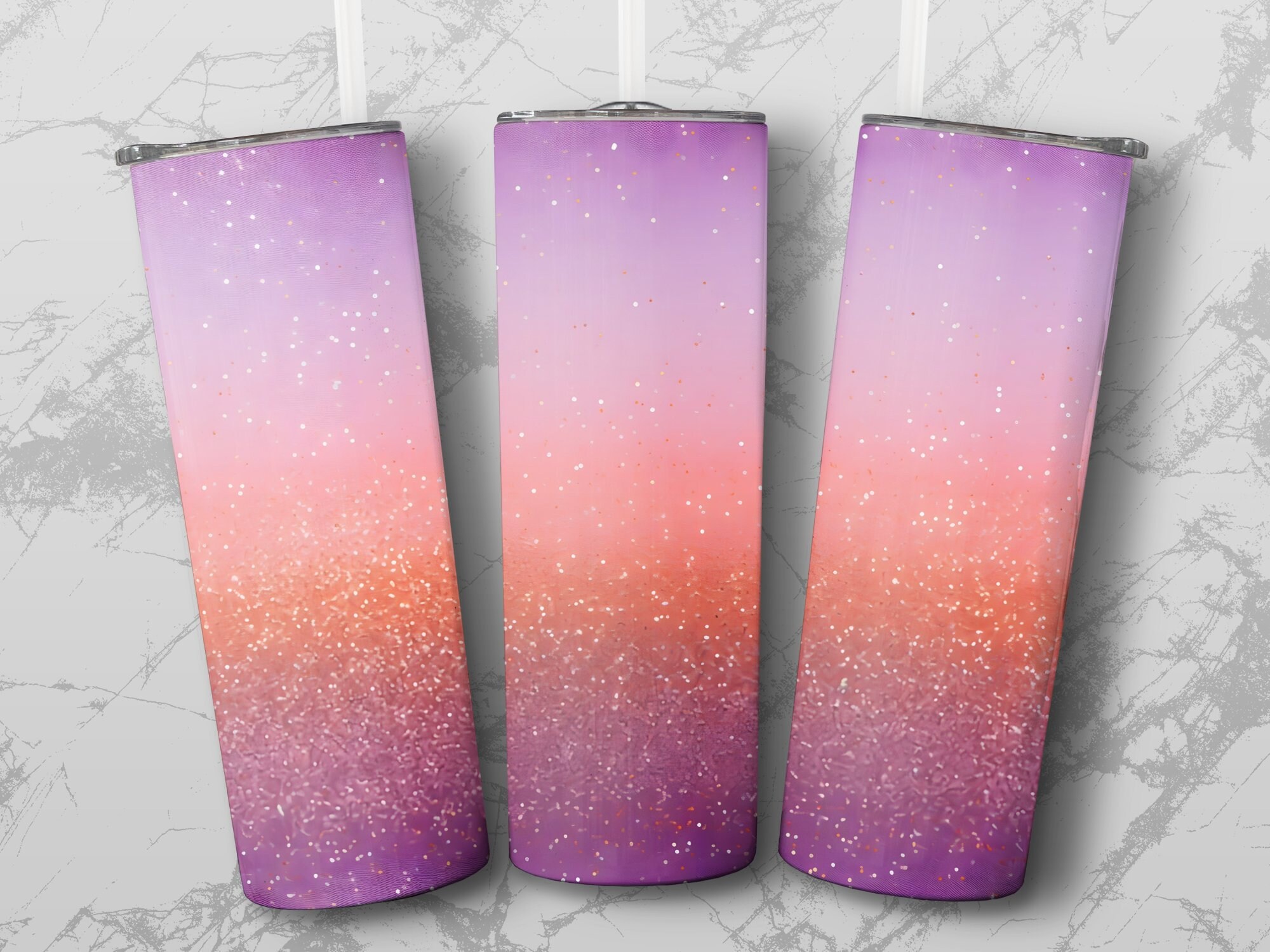 Plum Purple Tumbler Wrap PNG Glitter Seamless 20 Oz Sublimation Designs ...
