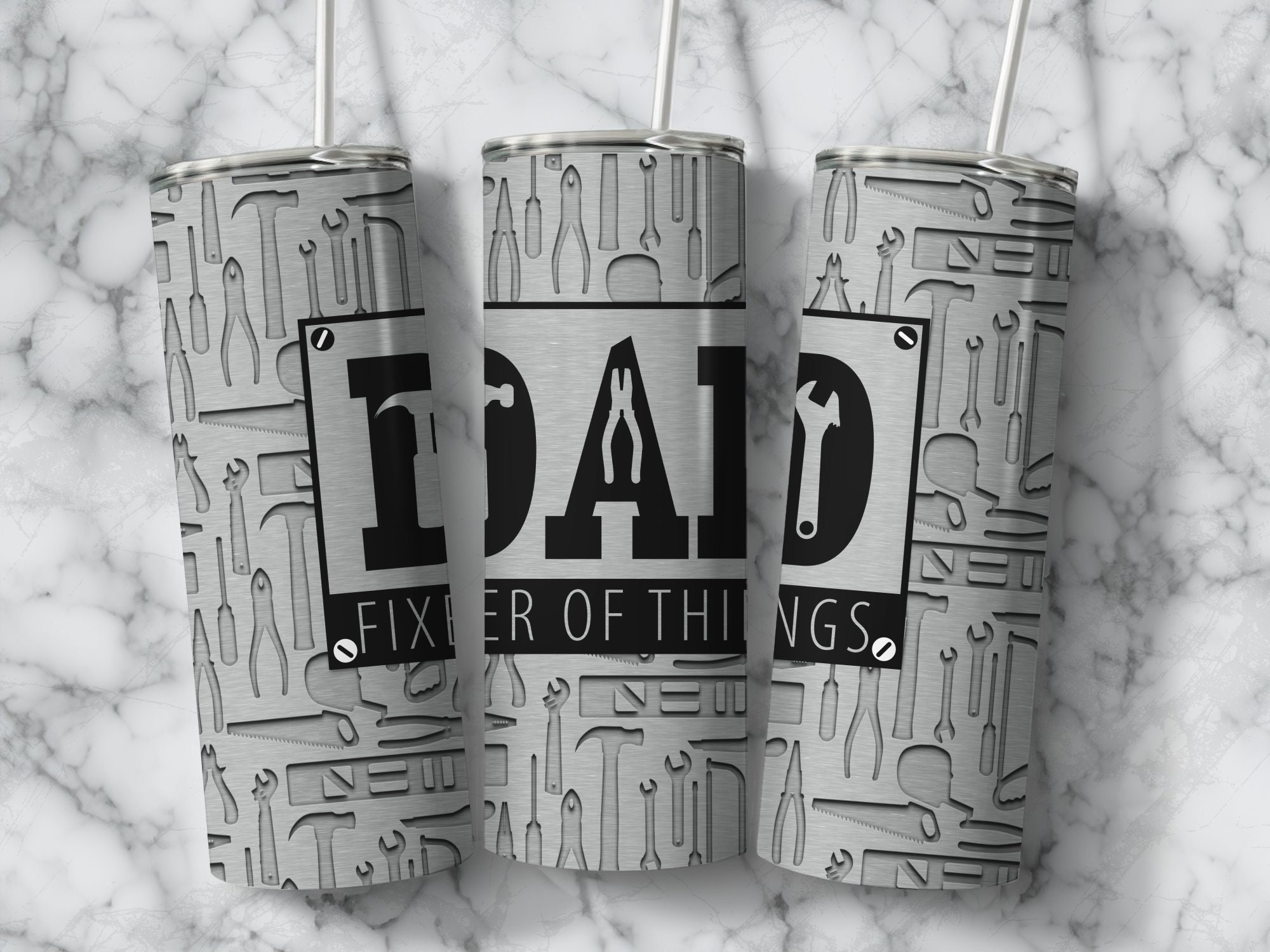 Dad Tumbler Designs Bundle, 20oz Seamless Design for Sublimation, Dad ...