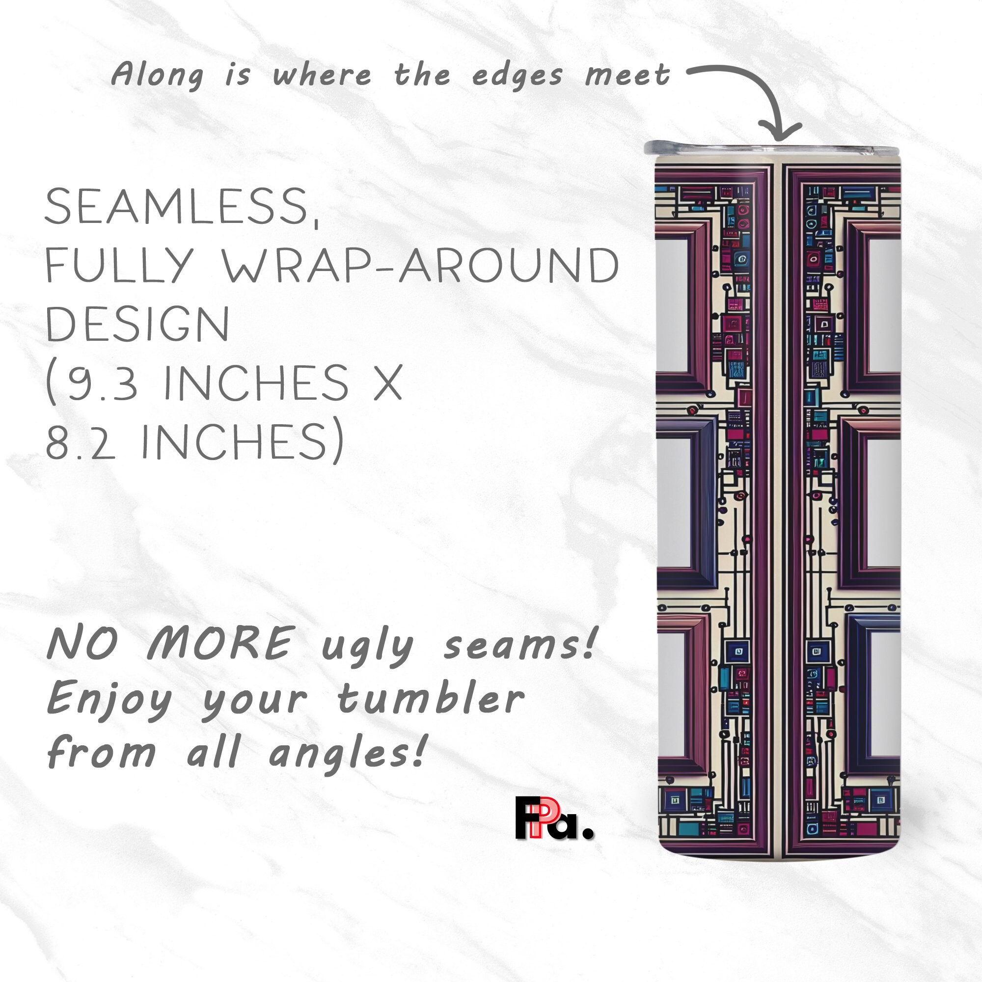 Electronic Circuit Photo Tumbler Wrap 20oz Sublimation Designs ...